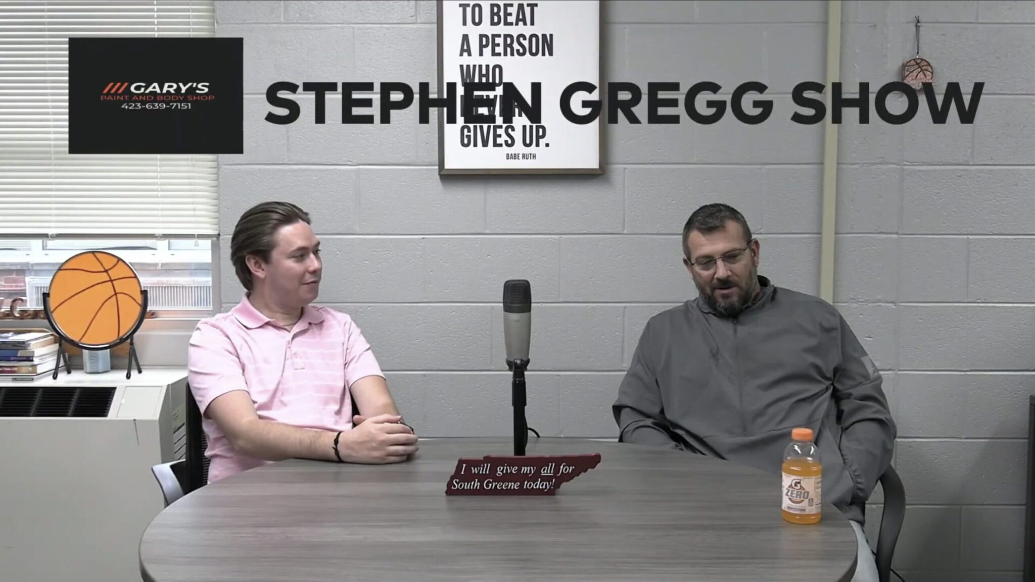 Gary’s Paint & Body Shop Stephen Gregg Show – Ep. 2 – GreeneSportsZone